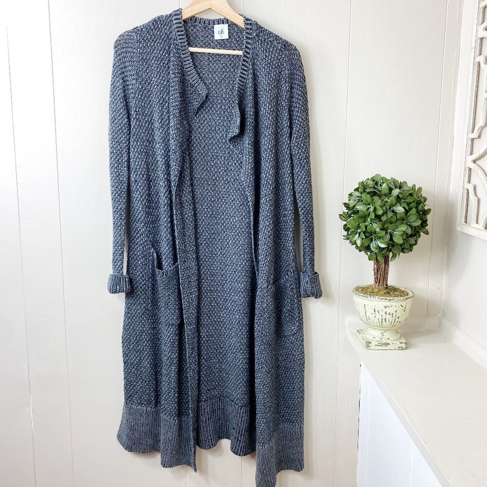 Cabi Dark Gray Lara Duster Knit Cardigan Size X-Small - Gem